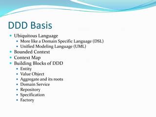 Approaching To Domain Driven Development Ppt