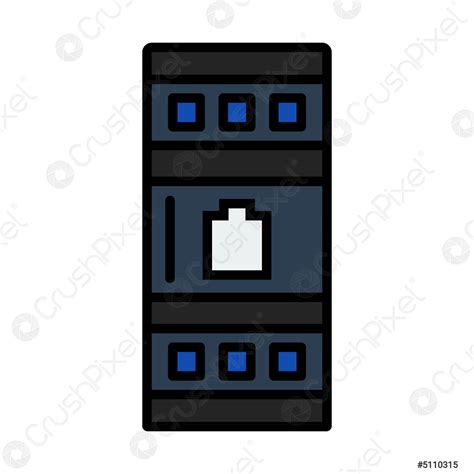 Server Rack Icon Stock Vector 5110315 Crushpixel