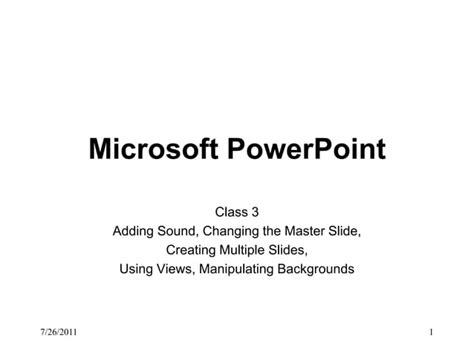 Powerpoint Class 3 Ppt Desktop Publishing Computer Software And