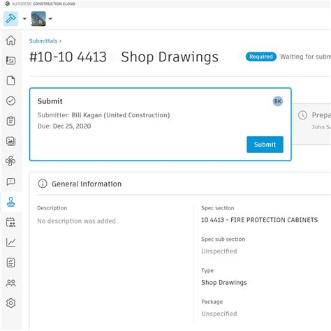 construction submittal software autodesk construction cloud