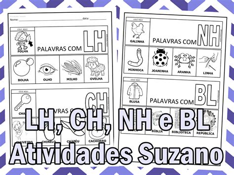 Trabalhando com as sílabas LH NH CH e BL EM PDF