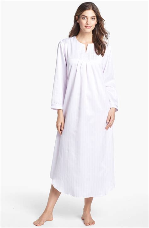Carole Hochman Designs Brushed Back Satin Nightgown In Purple Satin