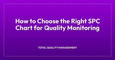 How To Choose The Right Spc Chart For Quality Monitoring Slm Self
