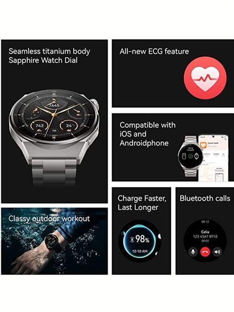 Huawei Watch Gt Pro Smartwatch Fitness Tracker With Heart Rate Ecg Blood Oxygen