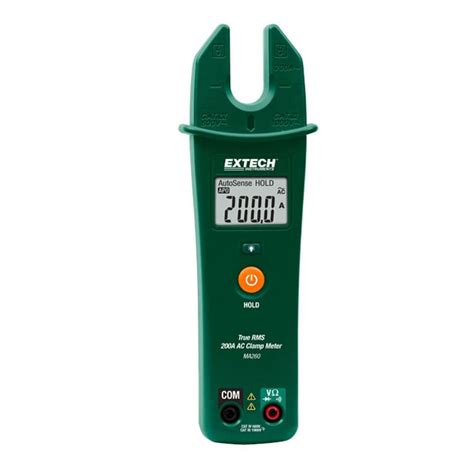 Extech Ma260 True Rms 200a Ac Open Jaw Clamp Meter