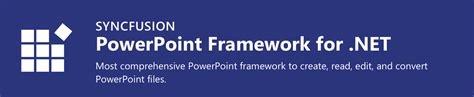 PowerPoint Framework For NET Syncfusion Visual Studio Marketplace