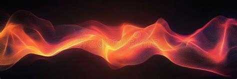 Dynamic Abstract Background With Energetic Waves In Vibrant Red And Orange Hues For Creative