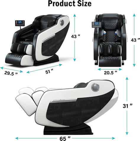Brizairid Silla De Masaje Silla De Masaje De Gravedad Cero De Cuerpo