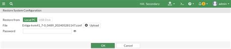 Technical Tip How To Restore A Configuration Back Fortinet Community