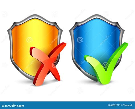 Security Shields Stock Vector Illustration Of Green 46632721