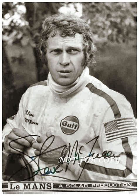 Steve Mcqueen 8x10 Rp Press Photo Silver Screen Movie Legend Race Car Driver Legend Etsy
