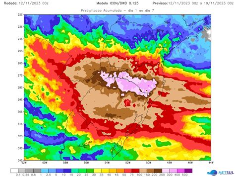 Semana Terá Chuva Excessiva A Extrema Com Enchentes No Sul Do Brasil