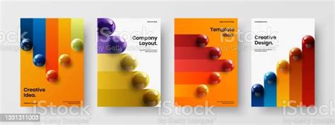 원본 책 표지 벡터 디자인 템플릿 구성 생생한 3d 공 핸드빌 일러스트 컬렉션 A4 용지에 대한 스톡 벡터 아트 및 기타 이미지 A4 용지 개념 개체 그룹 Istock