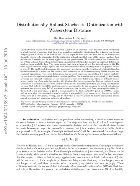 data driven robust optimization pdf mathematical optimization