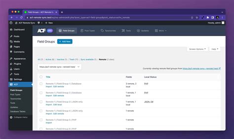 Introducing ACF Remote Sync Streamline Your ACF Field Group Management Across Multiple Sites