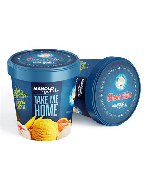 Choco Mint Flavor 450ml Manolo Gelato
