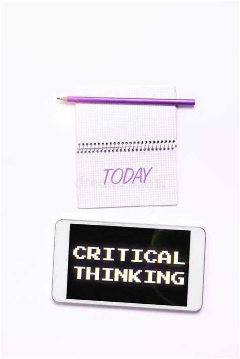 Conceptual Display Critical Thinking Word For Sequence Of Stages Of A