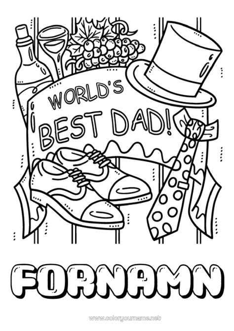 Färgläggning Bästa Pappa I Världen