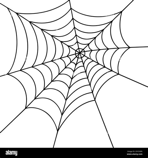 Spider Web Background Detailed Spider Web Illustration With Concentric Pattern Lines Stock