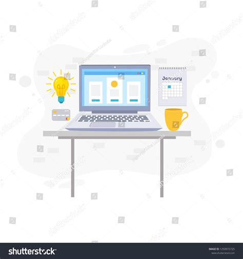 Workspace Analytics Optimization Management Modern Vector Stock Vector Royalty Free 1259972725