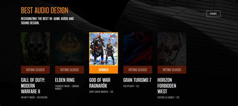 【pc游戏】tga 2022年获奖作品汇总：年度最佳游戏为《艾尔登法环》 3楼猫