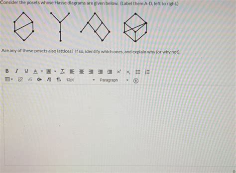 Solved Consider The Posets Whose Hasse Diagrams Are Given