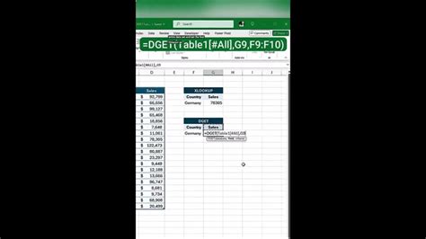Use Dget Functions Instead Of Using Xlookup Function For Excel Data