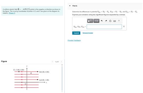 Solved A Uniform Electric Field Vec E 4 8nchat I ﻿points