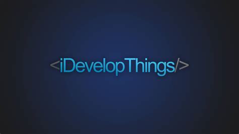 Idevelopthings