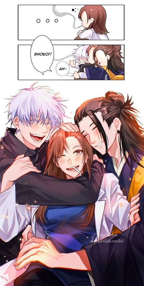 Gojo Geto And Shoko In 2024 Anime Characters Anime Funny Funny