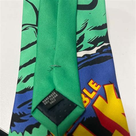 Mens The Incredible Hulk Comic Book Tie