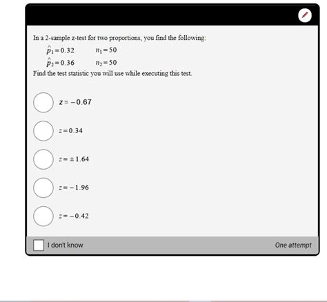 In A 2 Sample Z Test For Tto Proportions You Find The Following Pi 032