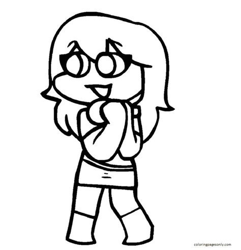 Girlfriend Friday Night Funkin Coloring Page Artofit