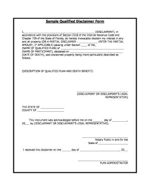 Disclaimer Of Inheritance Form PDF Complete With Ease AirSlate SignNow
