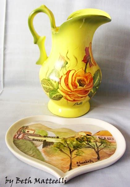 betharte Pintura em Porcelana flor e paisagem técnica óleo mole e queima