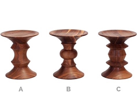 Eames Time Life Stool 3 Style Walnut In Stock Microgiant