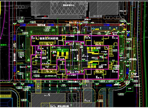信息技术科研楼建筑施工图纸免费下载 工业、农业建筑 土木工程网