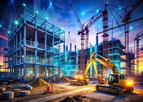 Interactive Visualization Of A Futuristic Construction Site Realtime