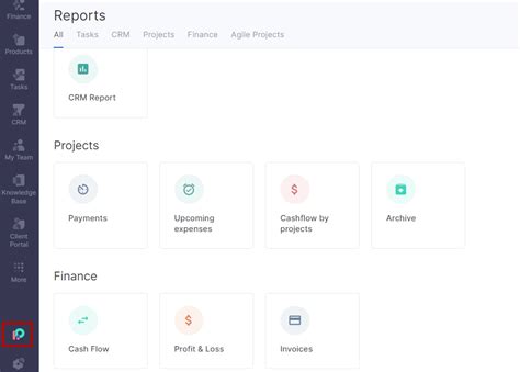 flowlu help center report invoices