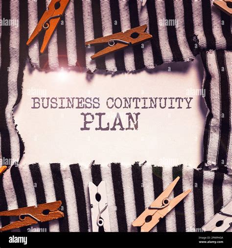 Text Sign Showing Business Continuity Plan Internet Concept Creating