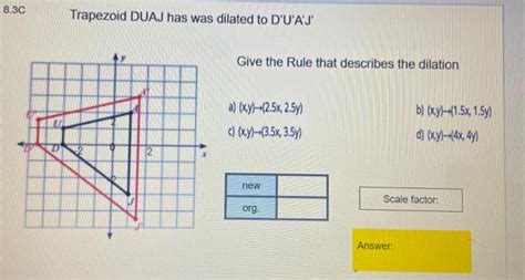 Solved A Triangle Is To Be Dilated With The Origin As The