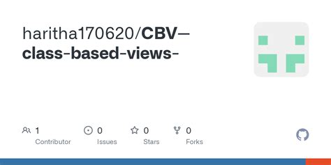 Github Haritha Cbv Class Based Views