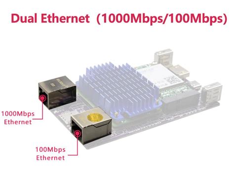 Raspberry Pi Computer 4g Io Board Cm4 Dual Network Development Board Cm4 Gigabit Ethernet 4g