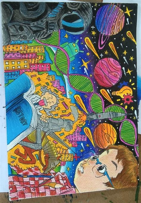 วันวิทยาศาสตร์ ในปี 2025 ไอเดียวาดรูป ศิลปะสร้างแรงบันดาลใจ ศิลปะอวกาศ