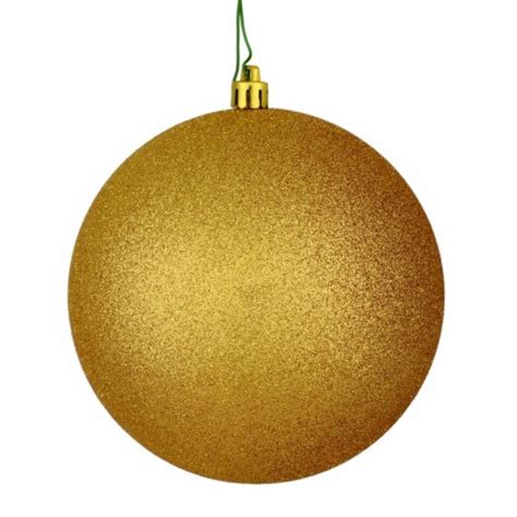 Vickerman N591033dg 4 In Copper And Gold Glitter Ball Ornament With