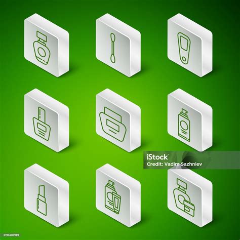 세트 라인 크림 또는 로션 화장품 튜브 향수 매니큐어 병 귀용 면봉 립스틱 및 스프레이 캔 헤어스프레이 아이콘 벡터 3월에 대한 스톡 벡터 아트 및 기타 이미지 Istock