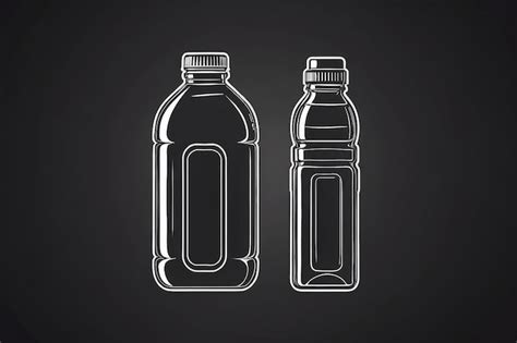 Premium Photo Plastic Bottle Vector Illustration Line Design Icon