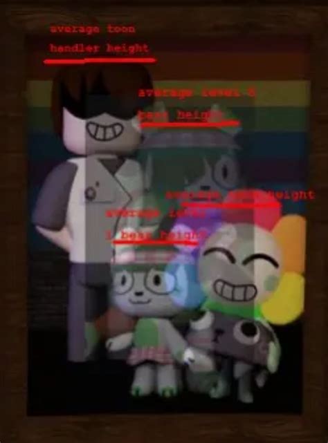 height scale of bears, toons and toon handlers (low quality) | Fandom