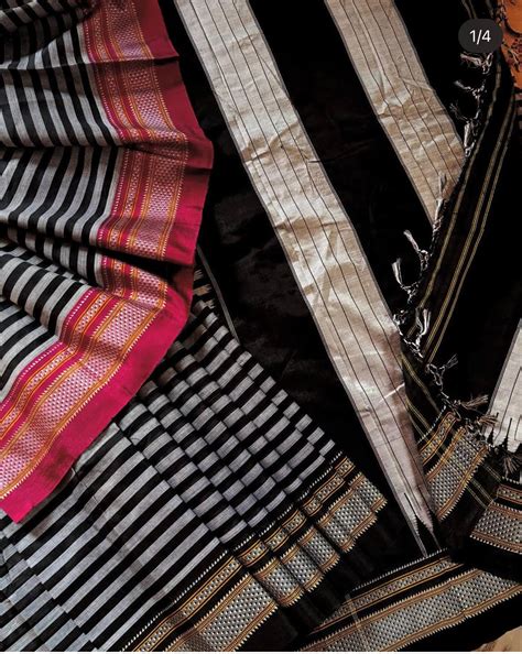 Handwoven Ilkal Cotton Saree Bohochic