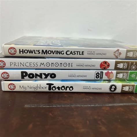 Lot Of 4 Studio Ghibi Filmss